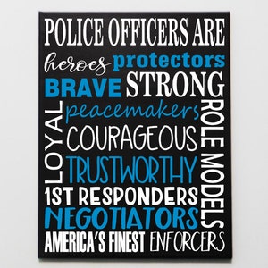 Police Officer Sign, Gift for Police, Word Art, Police Station Sign ...