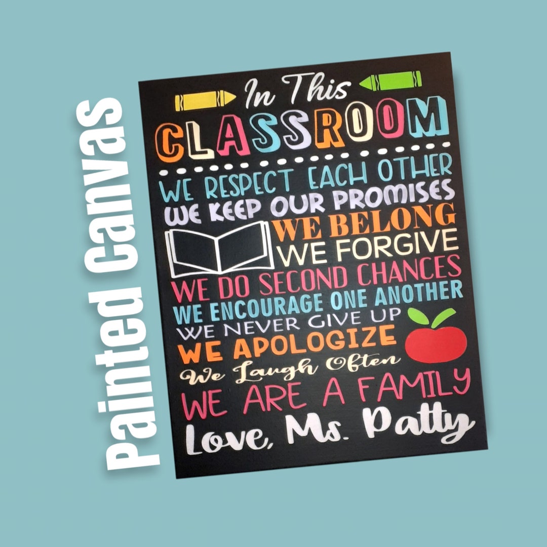 In This Classroom Classroom Rules Sign Classroom Decor - Etsy