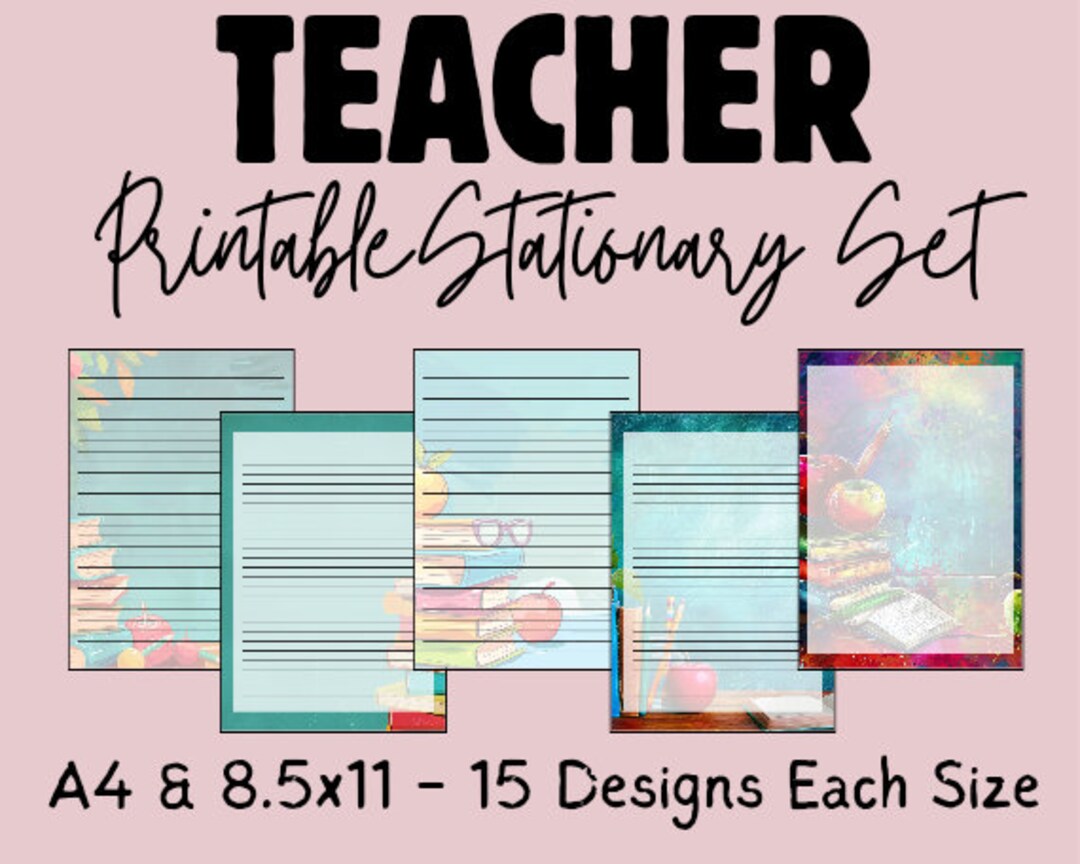 Teacher Stationary, Printable Paper, School Stationary, Lesson Plan ...