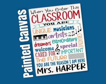 Teacher Music Room Sign - Etsy