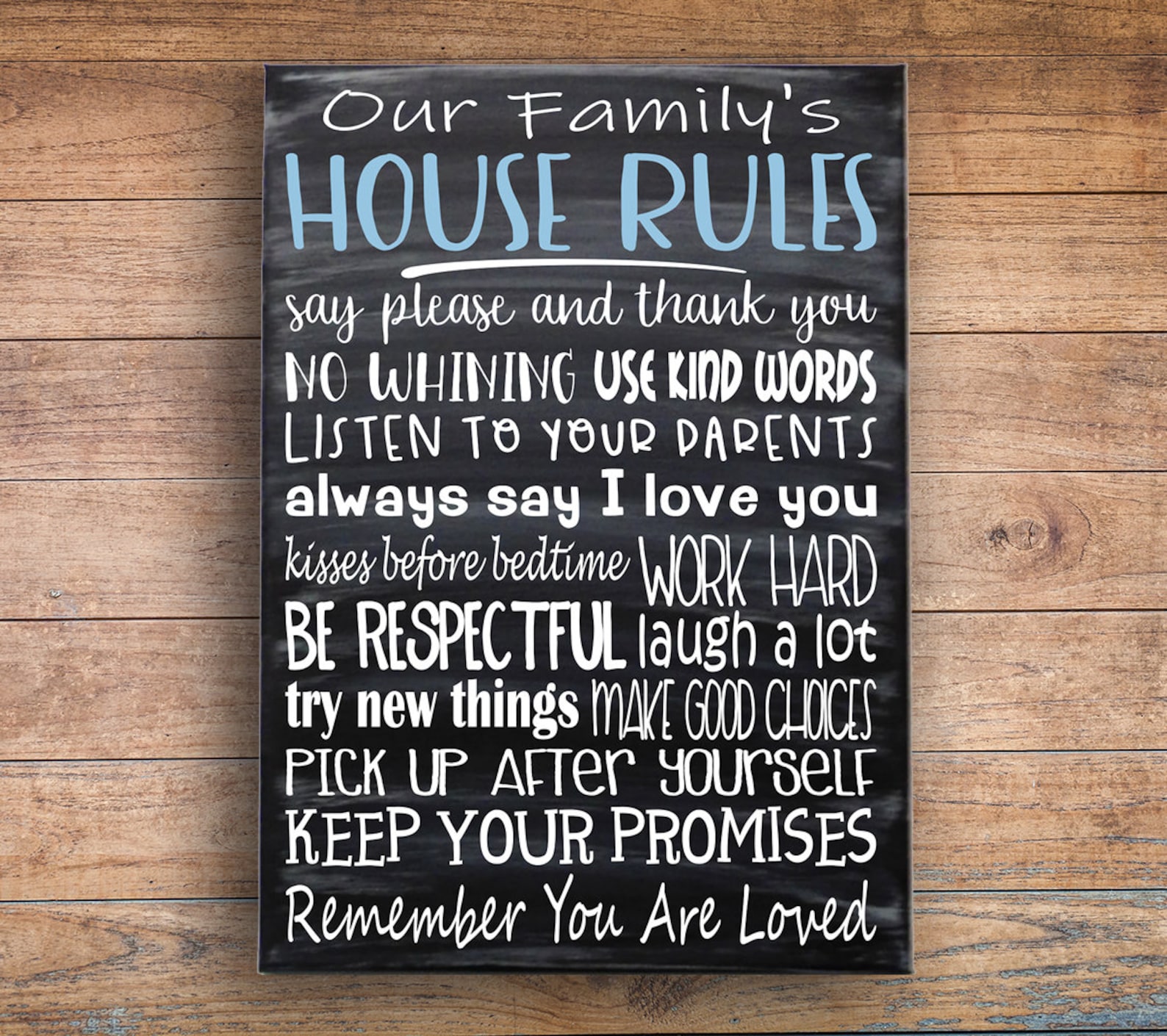 Family House Rules Sign Family Rules Customizable - Etsy
