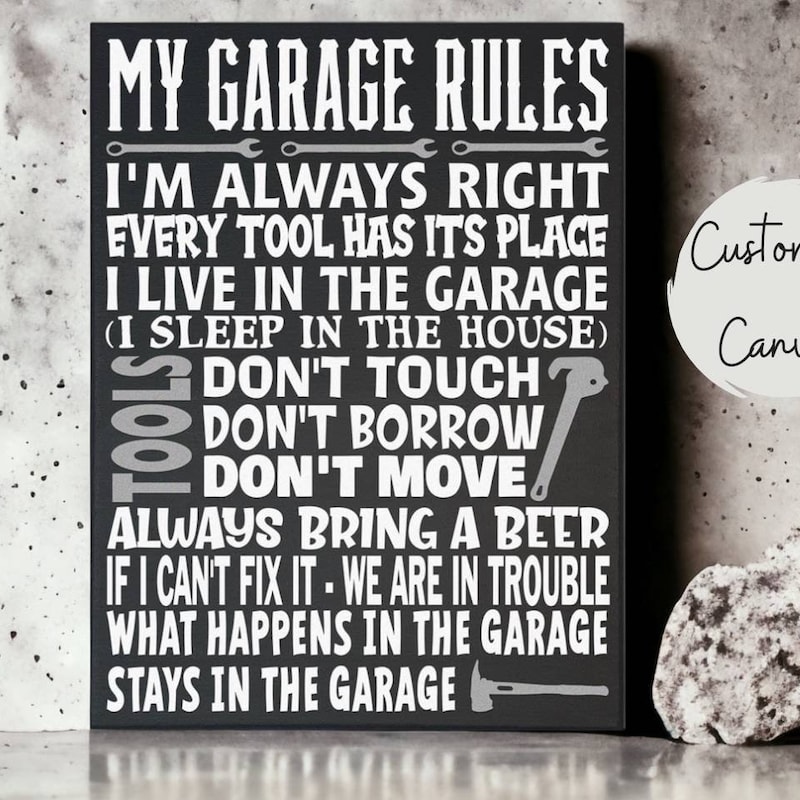Humorous Garage Sign - Etsy