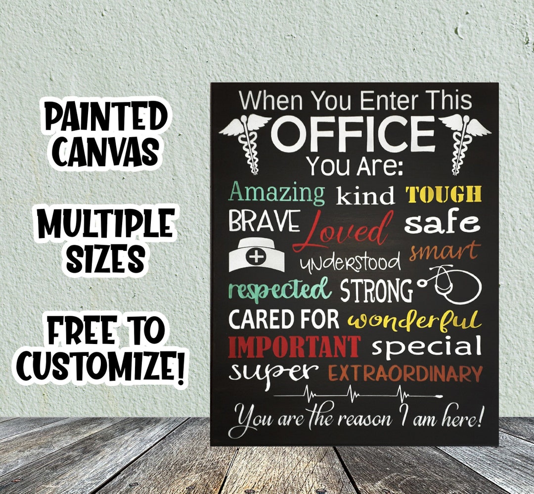 When You Enter This Office Nurse Office Sign School Nurse - Etsy