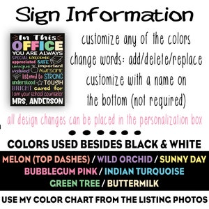 School Counselor Office Sign, Personalized Sign for Office, Gift for ...