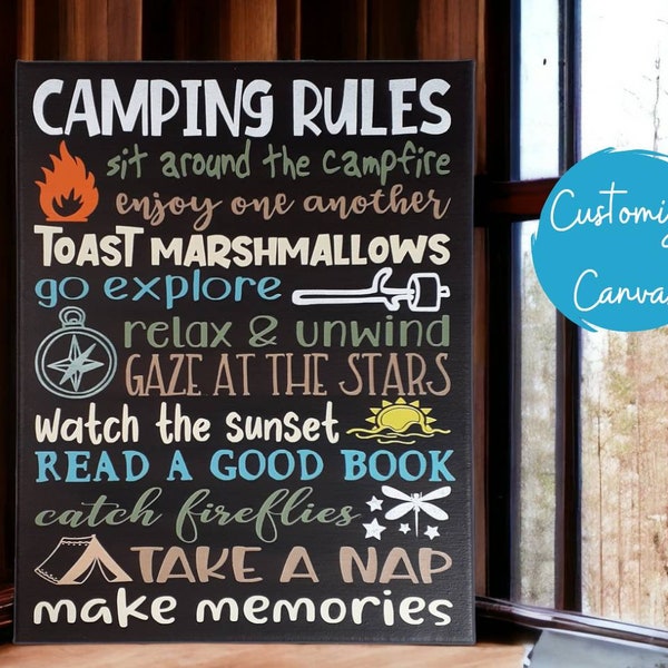 Camping Rules - Etsy