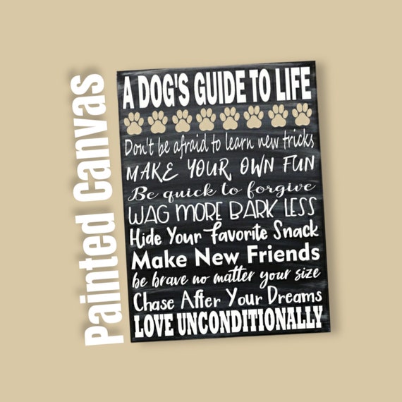 Dog Sign for A Home Funny Dog Quotes Dog Welcome Sign - Etsy