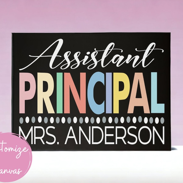 Custom Door Signs for Assistant Principal - Etsy