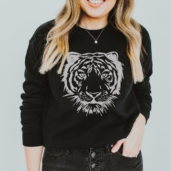 Tiger Sweatshirt - Etsy