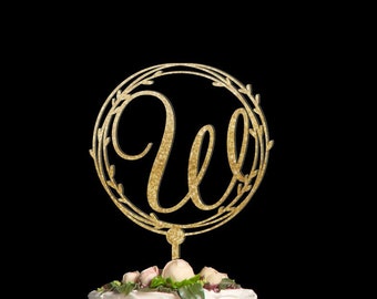 Letter W Cake Topper - Etsy