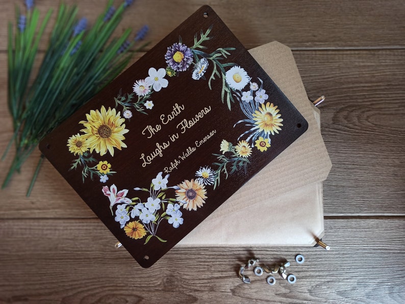 Sunflower Flower Press Botanical Flower Press Personalized | Etsy