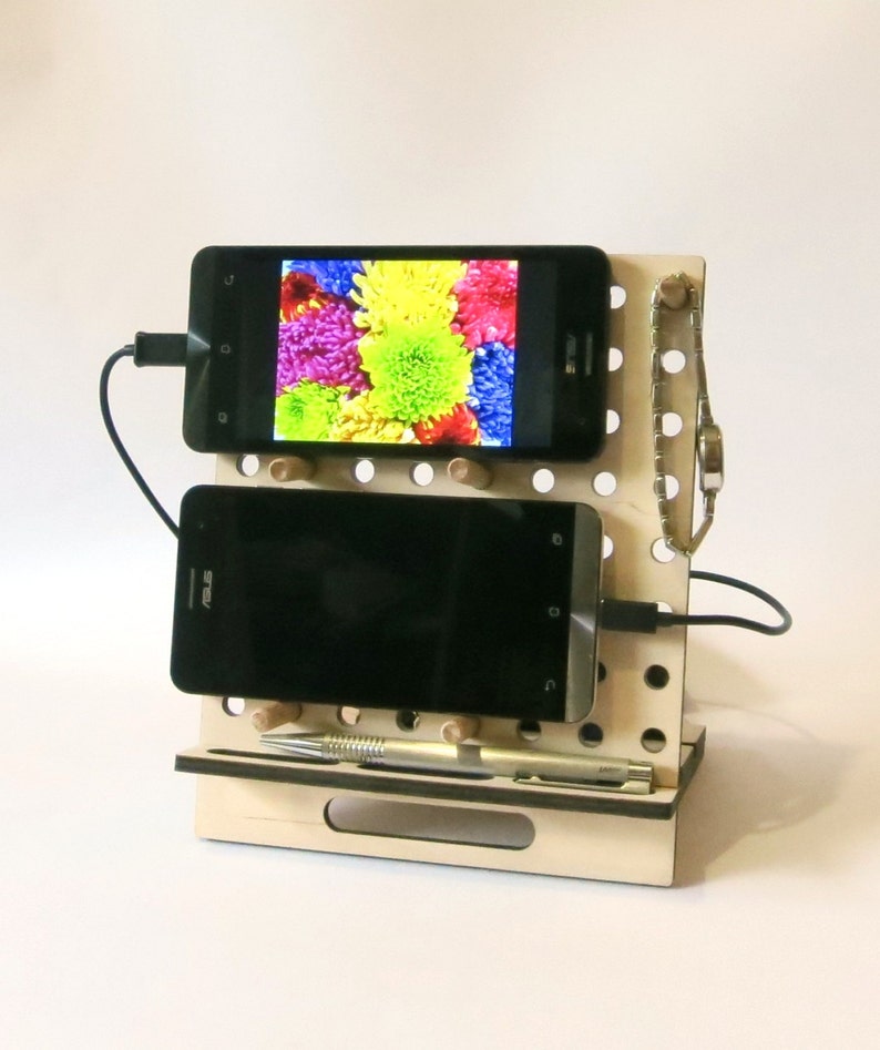 Mens gift phone dock iphone stand | Etsy