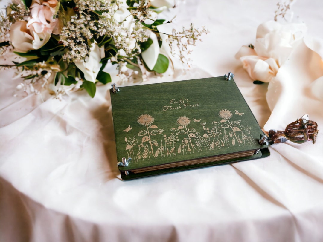 Sunflower Plants Press, Botanical Flower Press Personalized, Nature ...