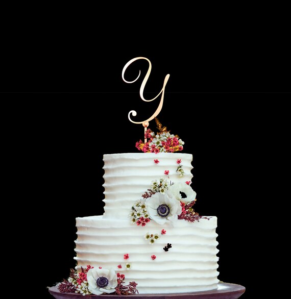 Party Supplies Paper & Party Supplies Letter F cake topper CT#013 gold ...