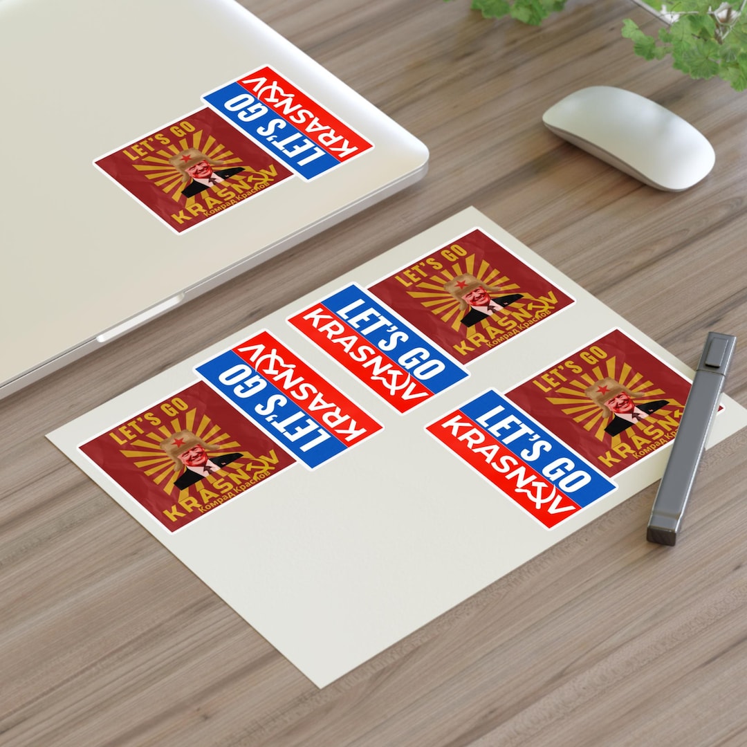 Let’s Go Krasnov Sticker Sheet – Anti-trump Propaganda Style Political ...
