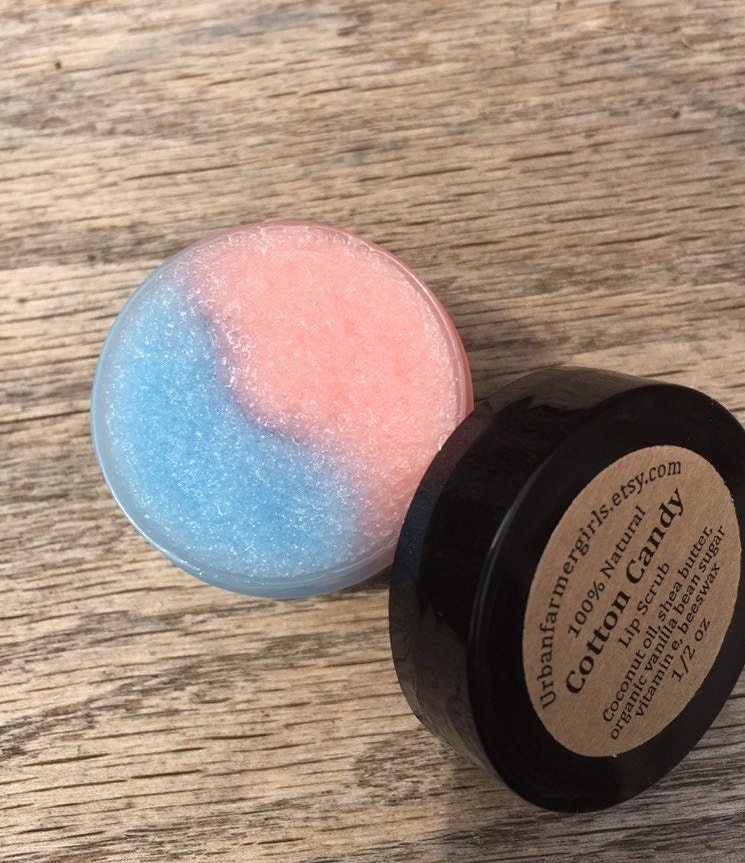 1 Oz Cotton Candy Natural Lip Scrub/exfoliate/hydrate/polish | Etsy