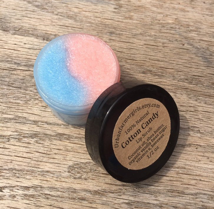 1 Oz Cotton Candy Natural Lip Scrub/exfoliate/hydrate/polish | Etsy
