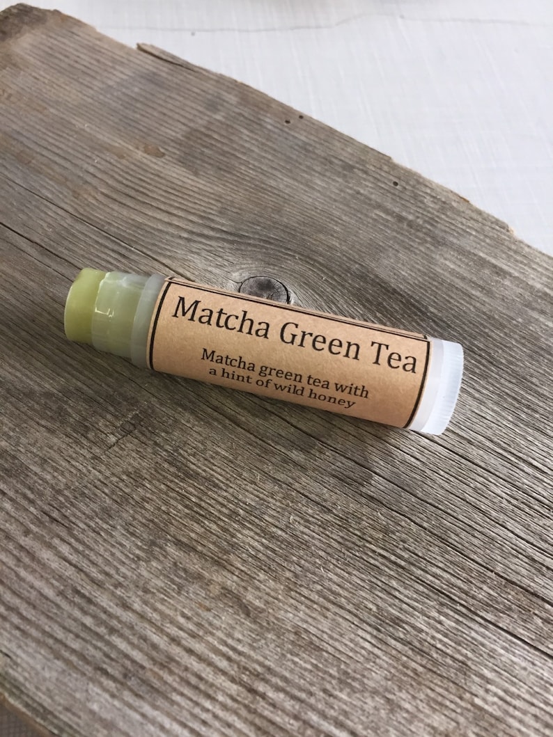 Matcha Green Tea Natural Lip Balm - Etsy