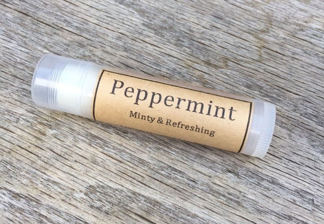 Peppermint Natural Lip Balm - Etsy