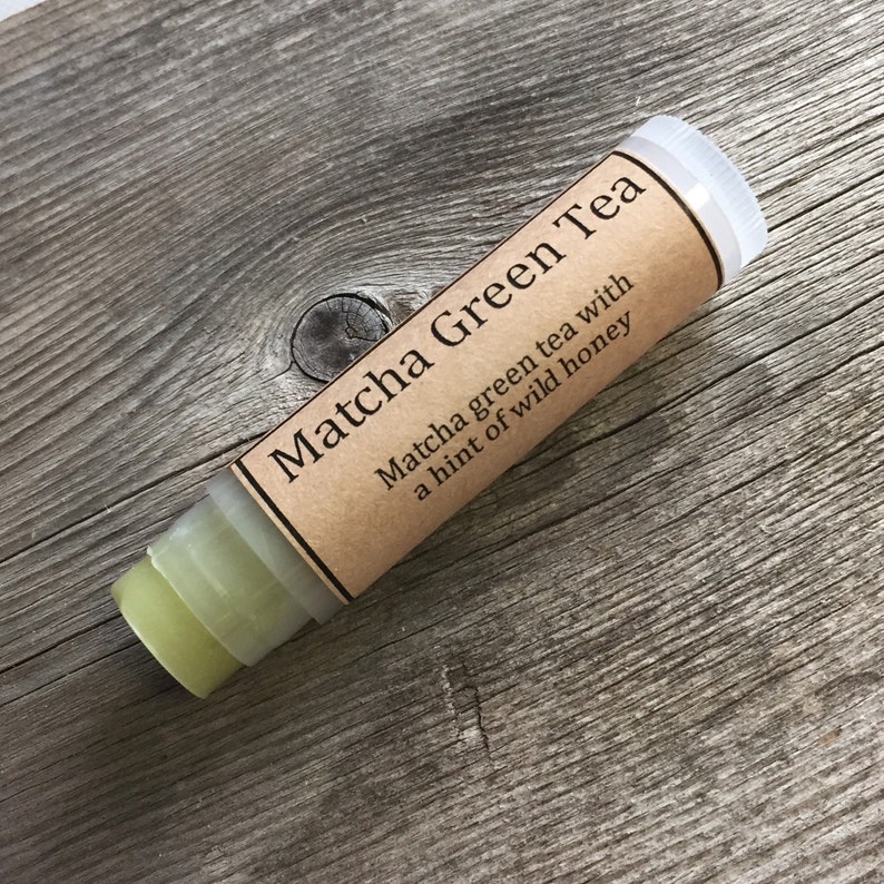 Matcha Green Tea Natural Lip Balm - Etsy