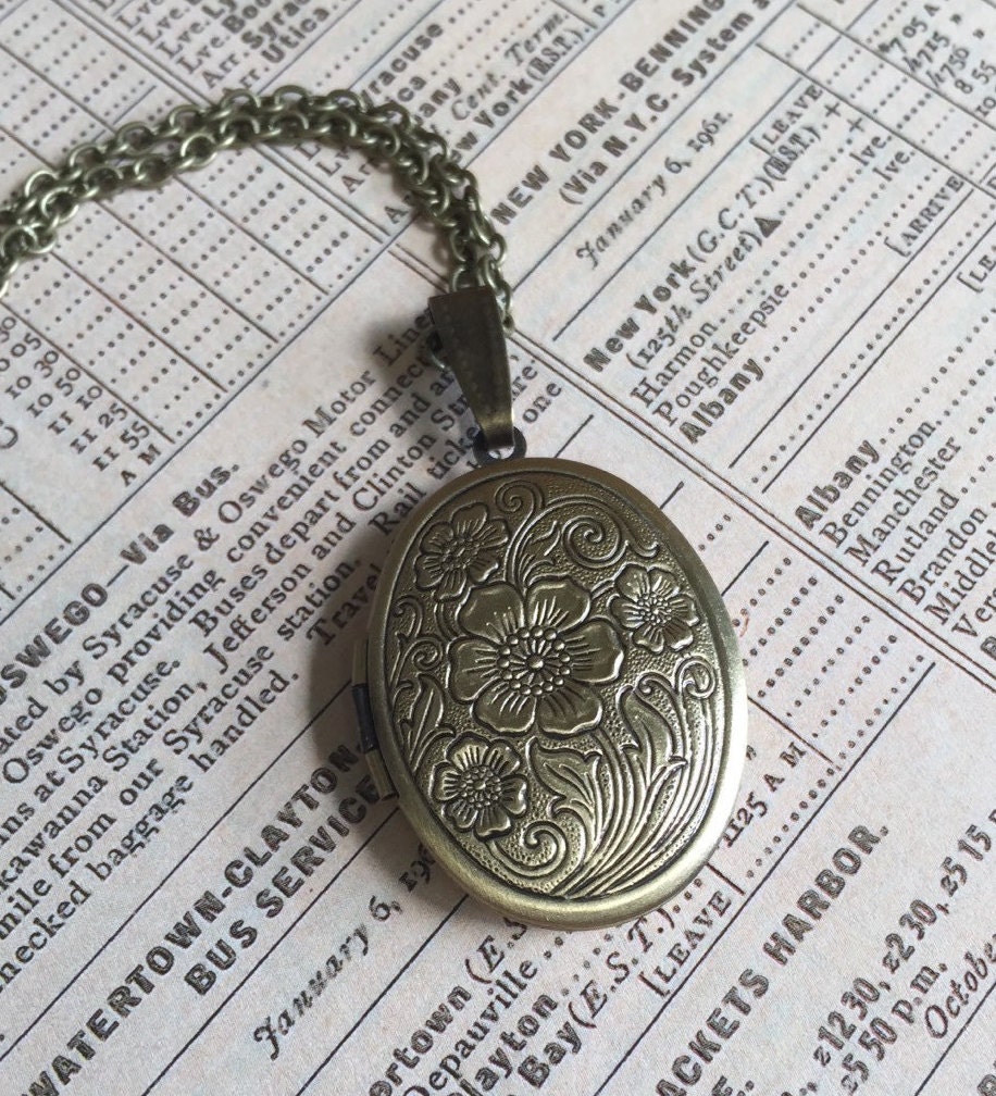 Vintage Style Locket Filled With Solid Perfume - Etsy
