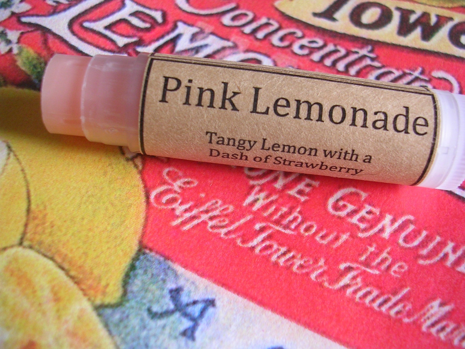 Pink Lemonade Natural Lip Balm | Etsy