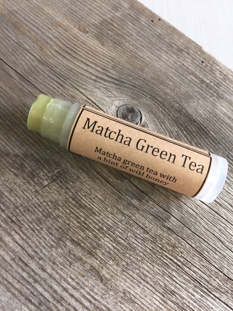 Matcha Green Tea Natural Lip Balm - Etsy