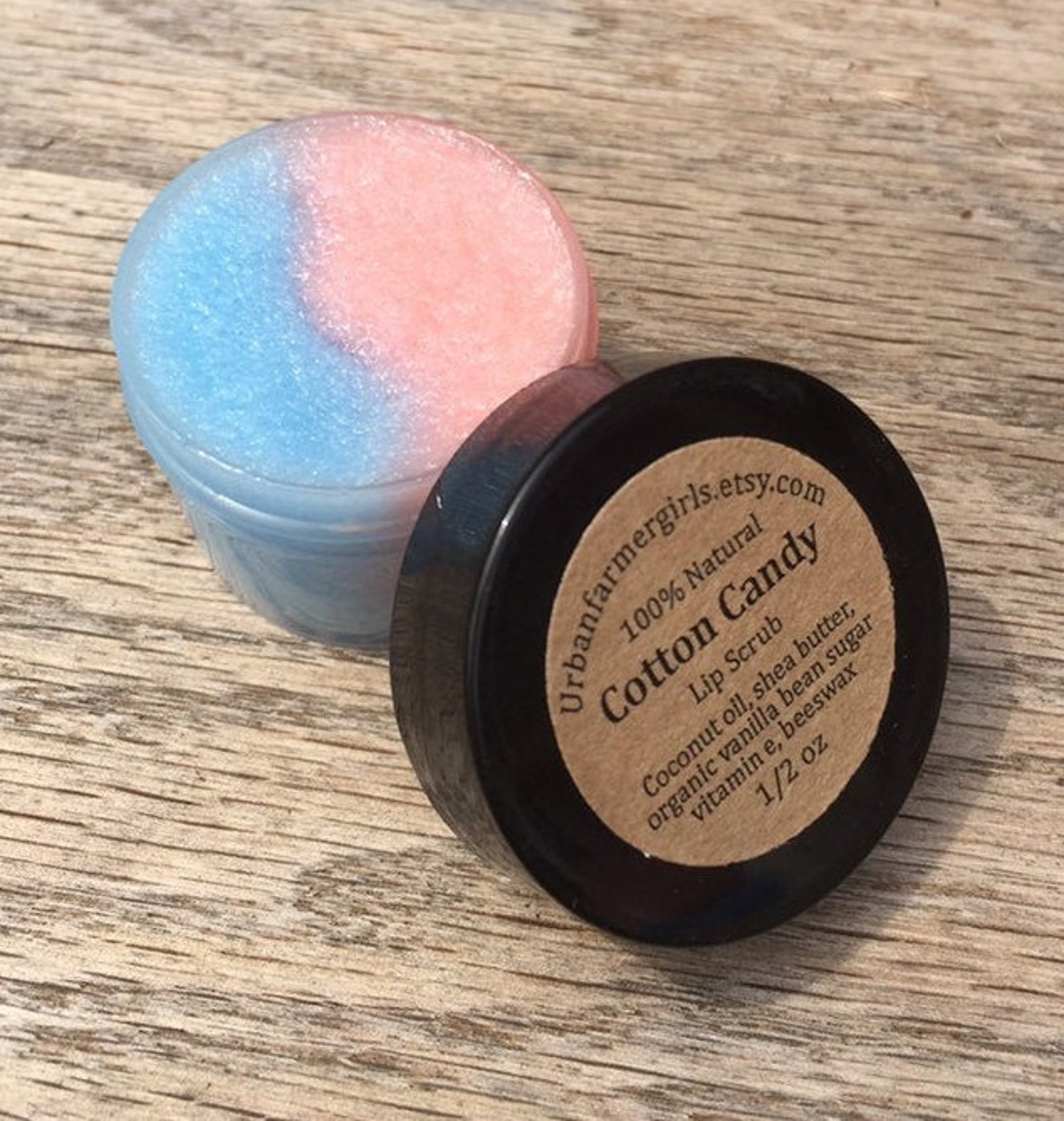 1 Oz Cotton Candy Natural Lip Scrub/exfoliate/hydrate/polish - Etsy