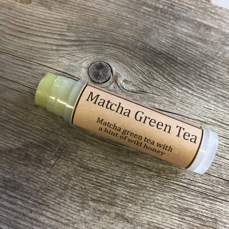 Matcha Green Tea Natural Lip Balm - Etsy