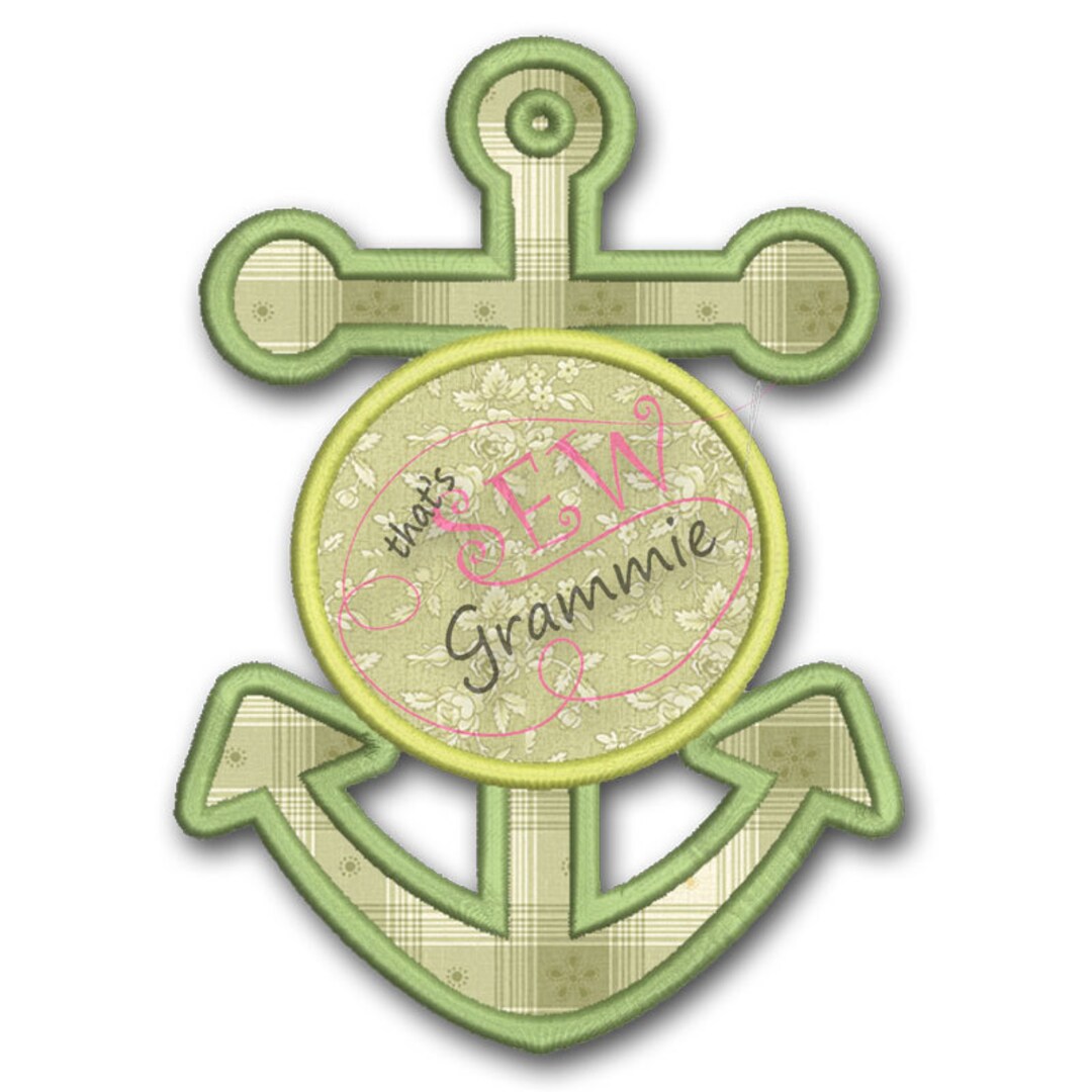Split Anchor Applique Font Frame - Etsy
