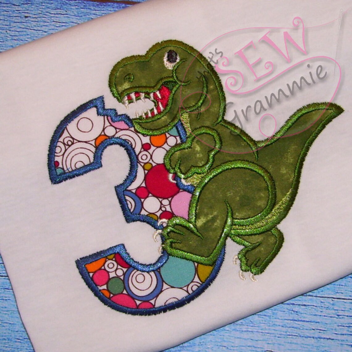T-rex Number THREE | Etsy