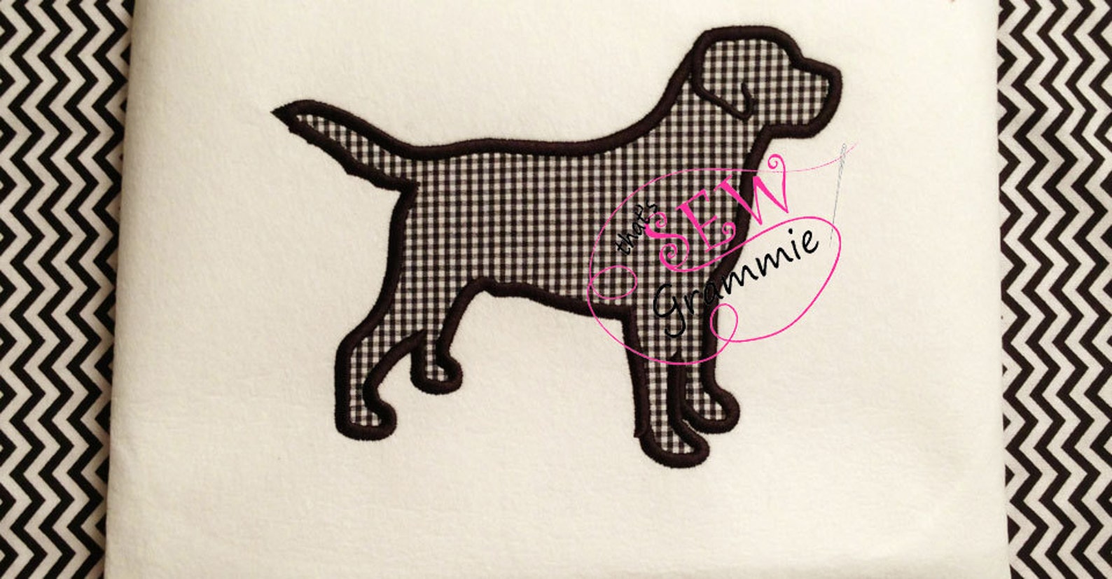 Labrador Retriever Silhouette Applique Design - Etsy