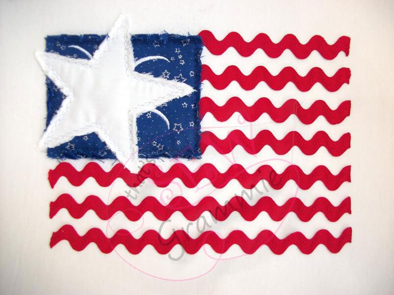 Ric Rac Raggy Flag - Etsy