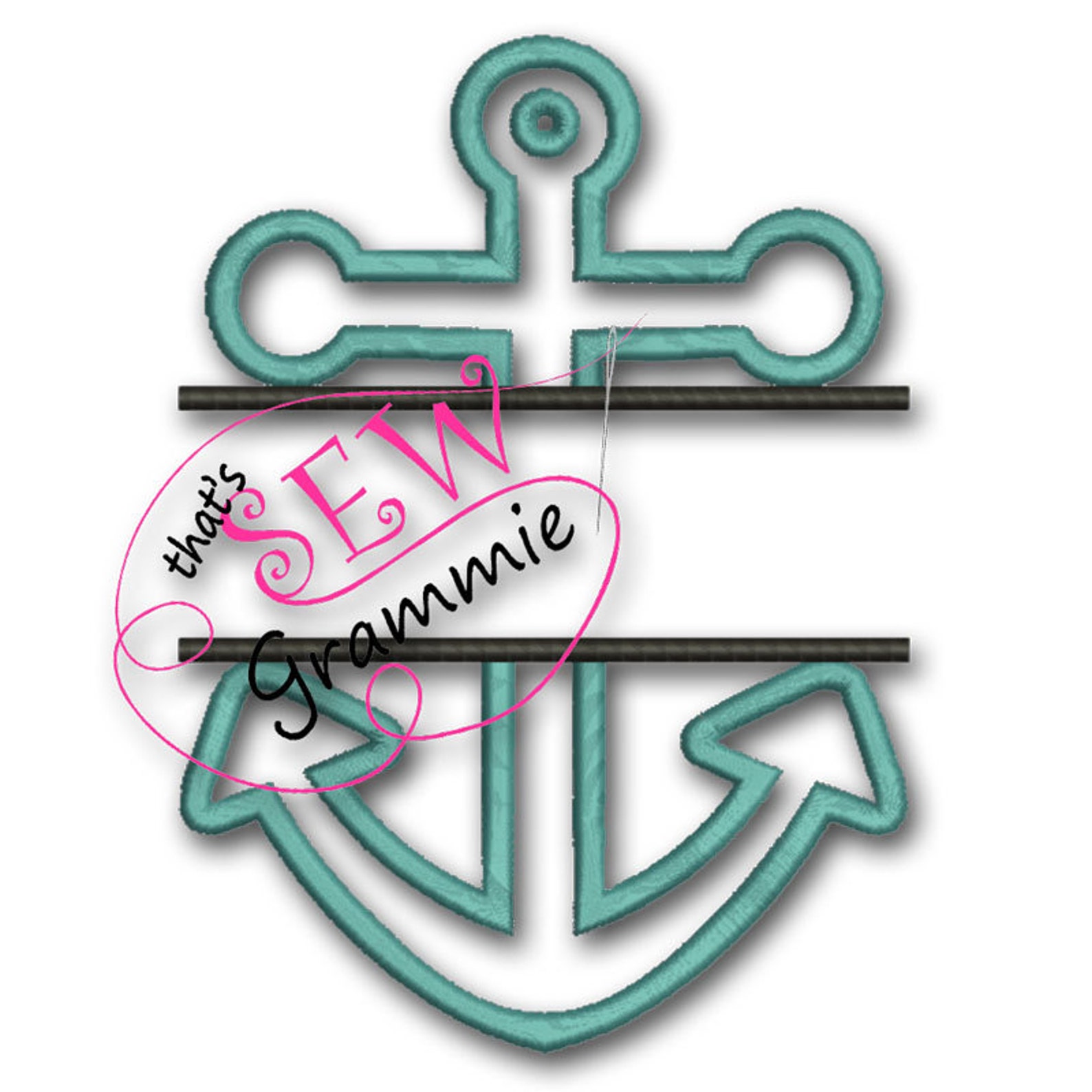 Split Anchor Applique - Etsy