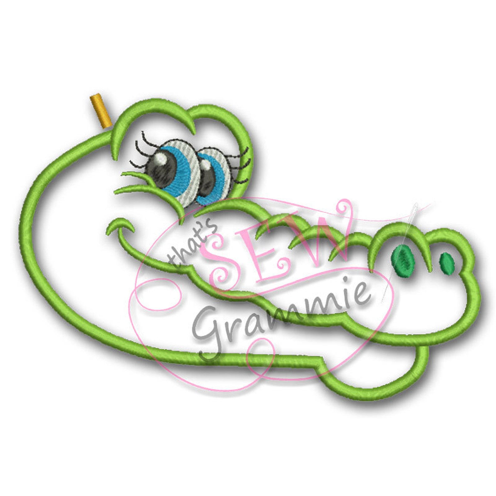 Girlie Gator Head Applique - Etsy