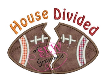 House Divided Football Svg - Etsy