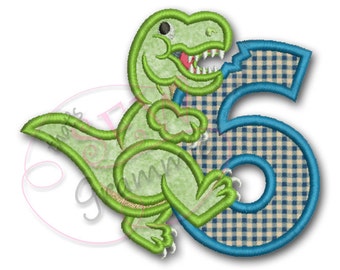 T Rex Complete Number Set 1-6 | Etsy