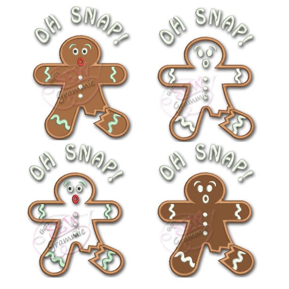 OH SNAP Gingerbread Man | Etsy