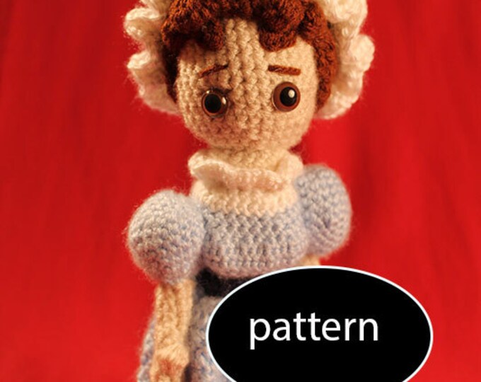 Pattern for Jane Austen Amigurumi - Etsy