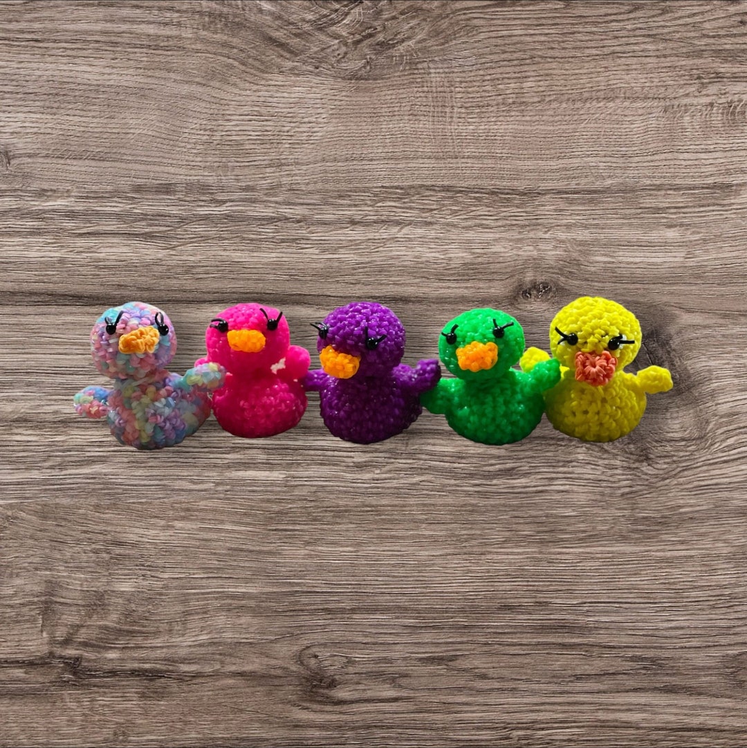 Rubber Duck Rainbow Loom Band Loomigurumi 3D Rubber Band Crochet ...