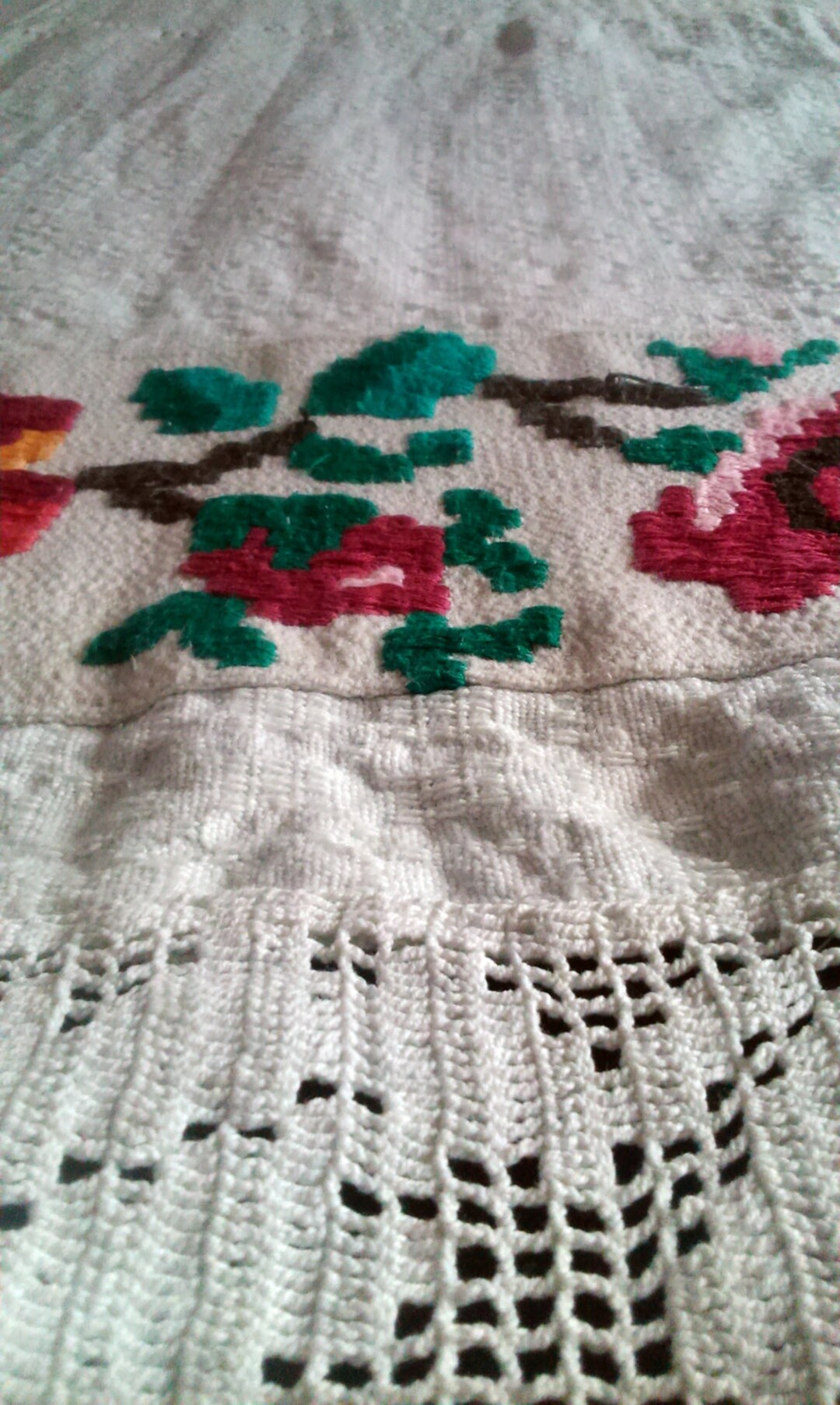 Vintage Romanian Table Runner Traditional Embroidered Folk Rustic Home ...