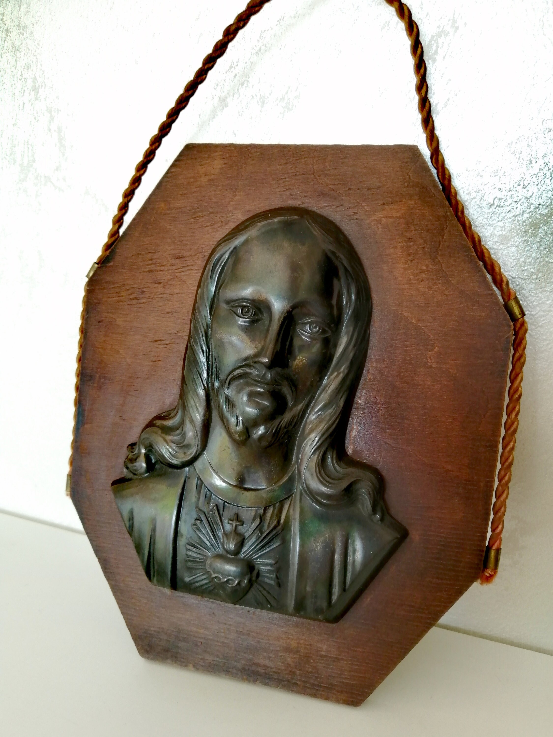 Vintage Religious Icon Jesus Christ Religion Wall Hanging God Totem ...