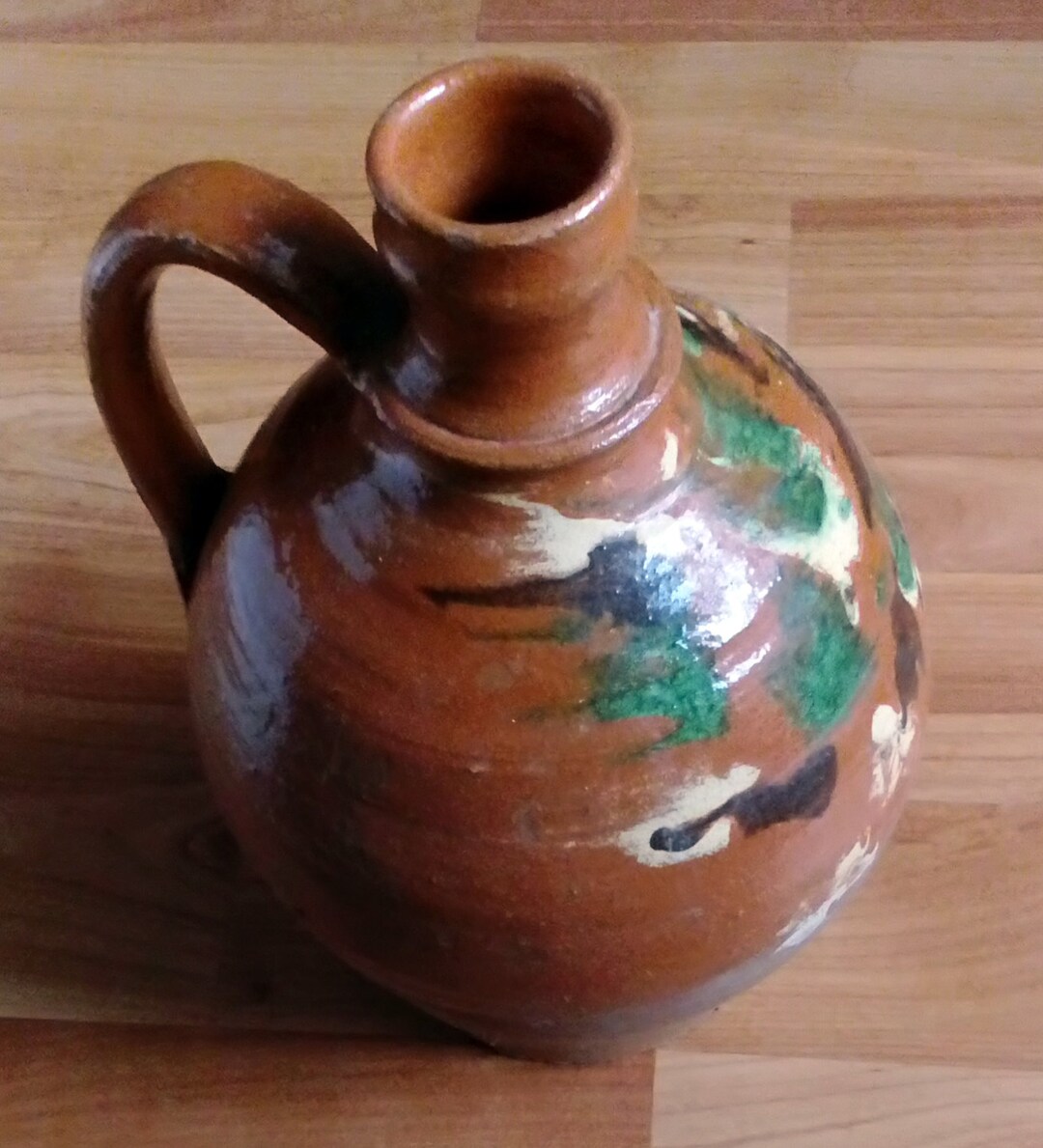 Antique Romanian Country Pitcher Clay Jug Pot Traditional Rustic ...