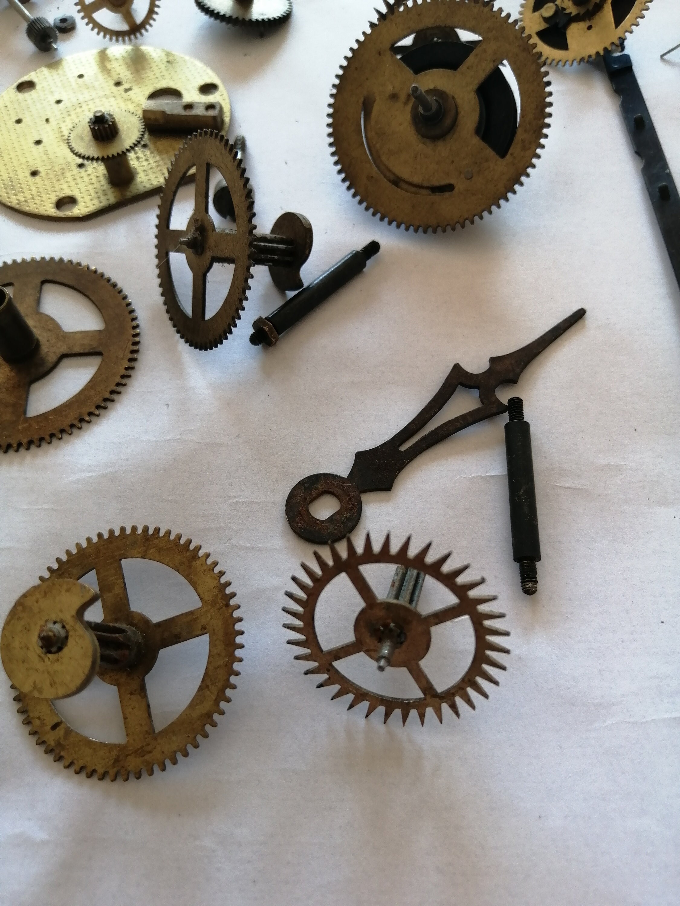 Lot of Vintage Mechanical Mechanism Movement Clock Parts Steampunk DIY ...