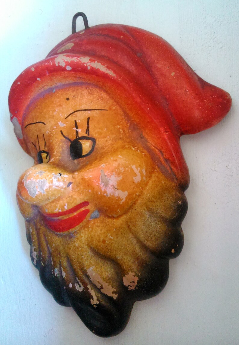 Vintage Disney Classic White Snow Smurf Smurfs Dwarf Dwarfs Plaster ...