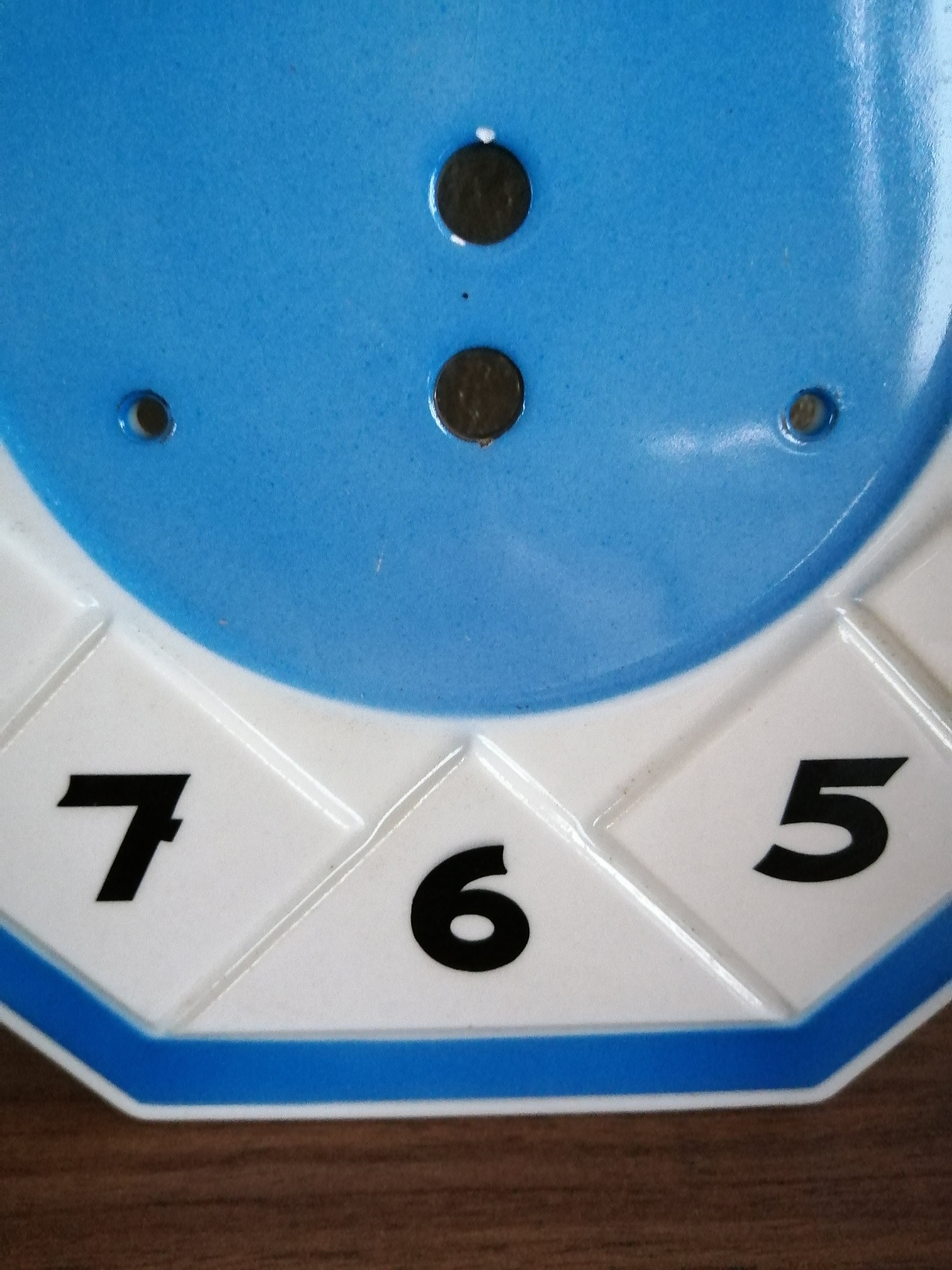 Vintage Clock Ceramic Dial Face, Hexagonal Numerals Dials Clocks ...