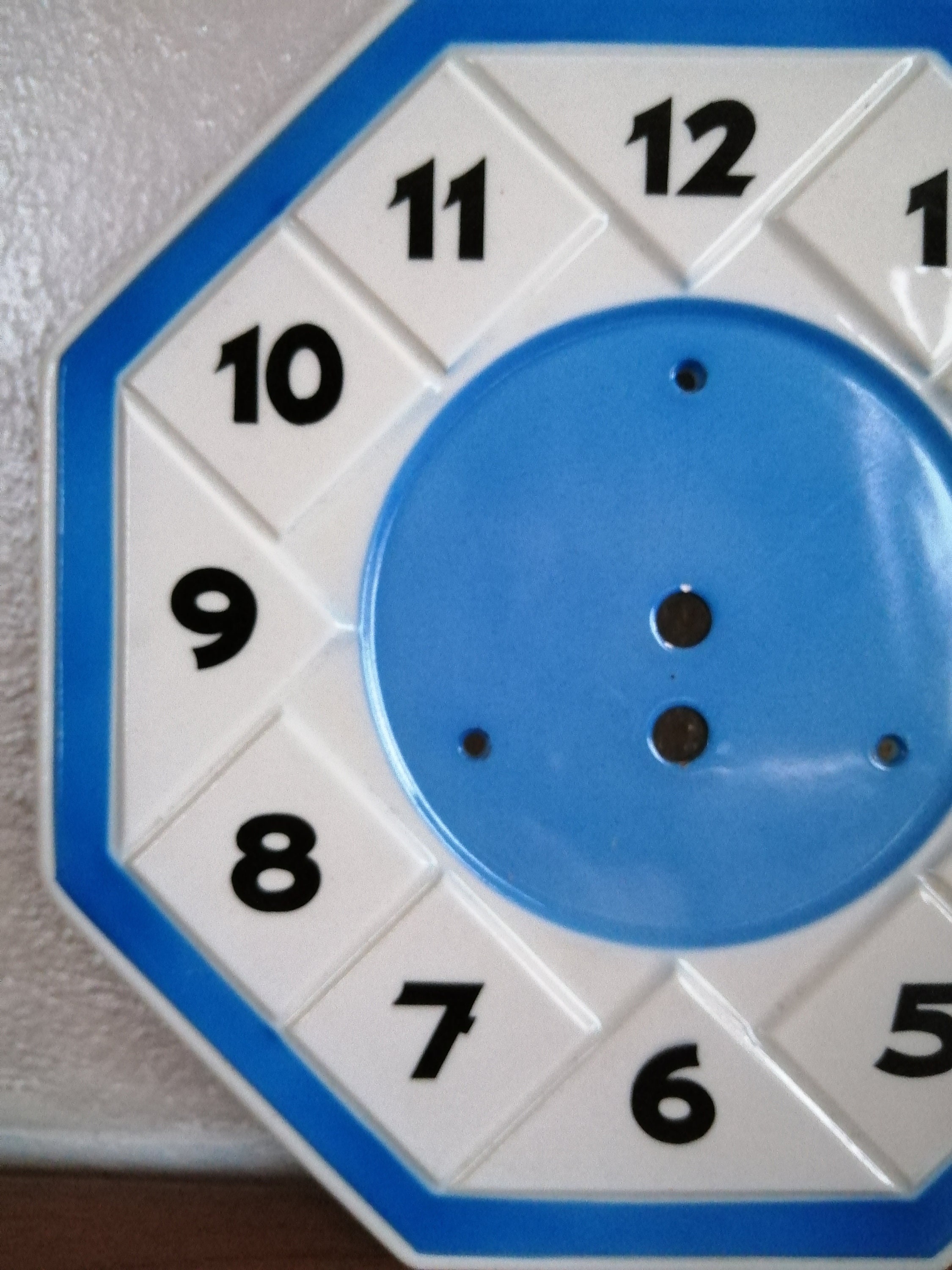 Vintage Clock Ceramic Dial Face, Hexagonal Numerals Dials Clocks ...