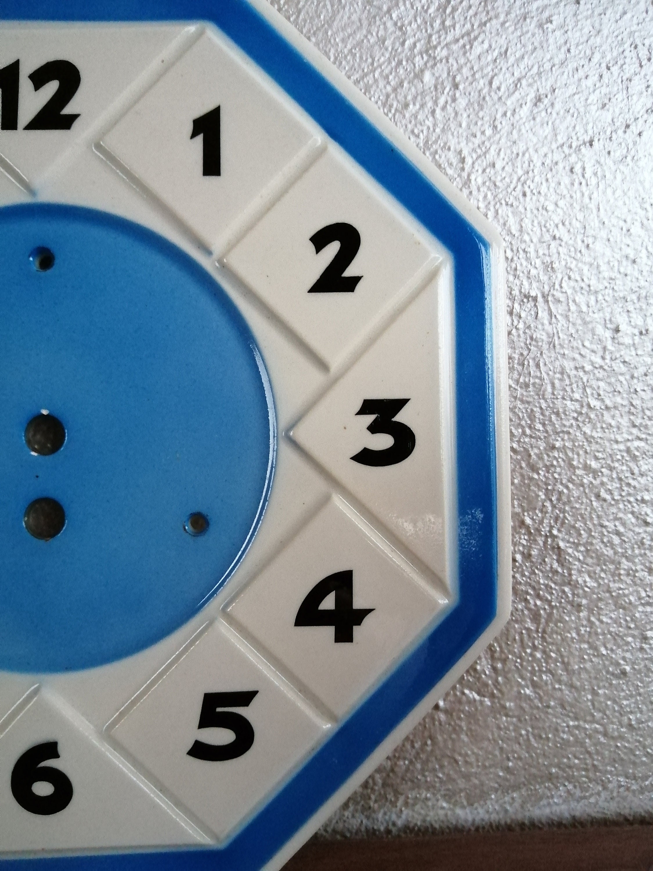 Vintage Clock Ceramic Dial Face, Hexagonal Numerals Dials Clocks ...