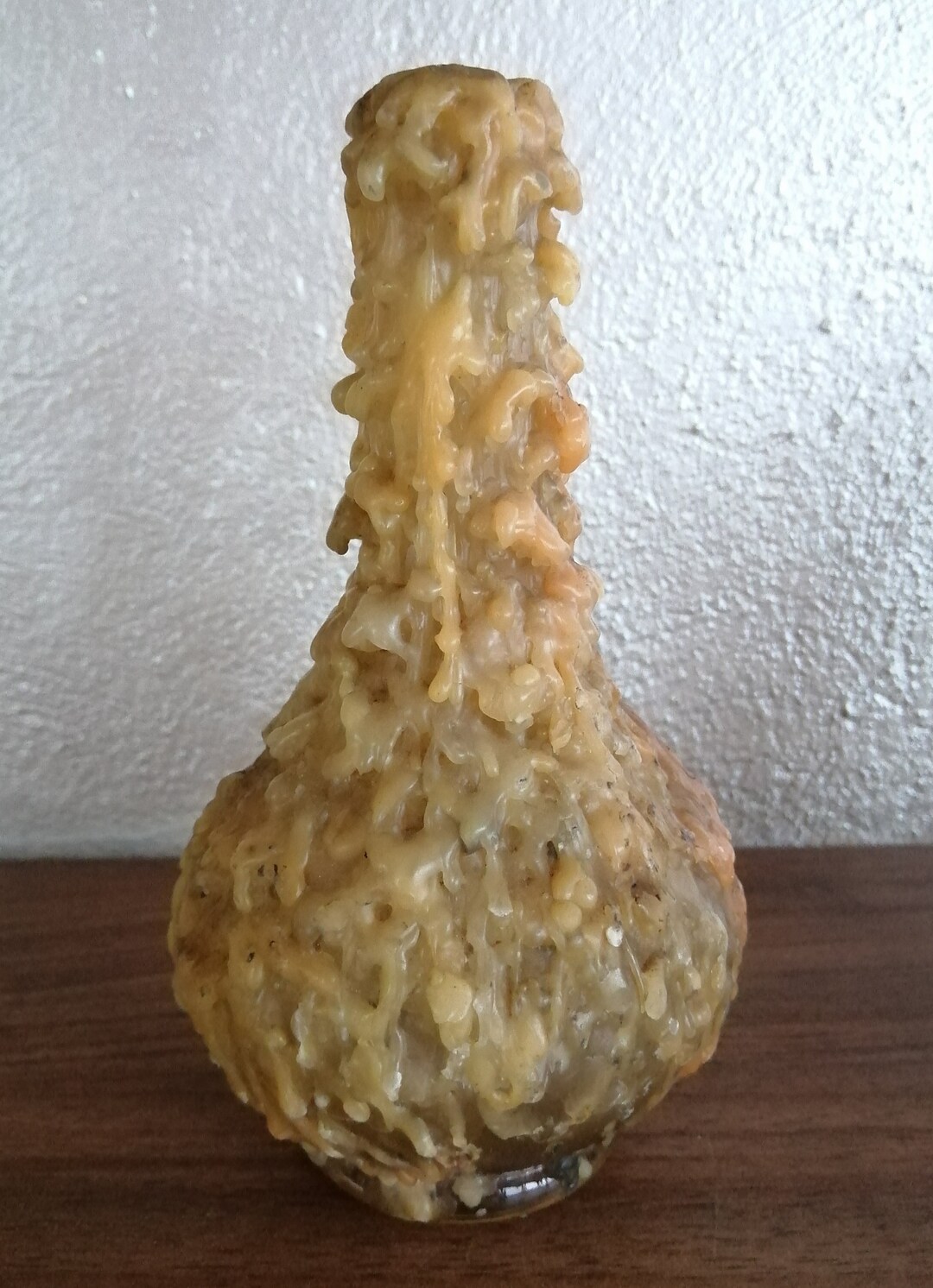 Vintage Peculiar Romanian Glass Flower Candle Vase, Interior Home Decor ...