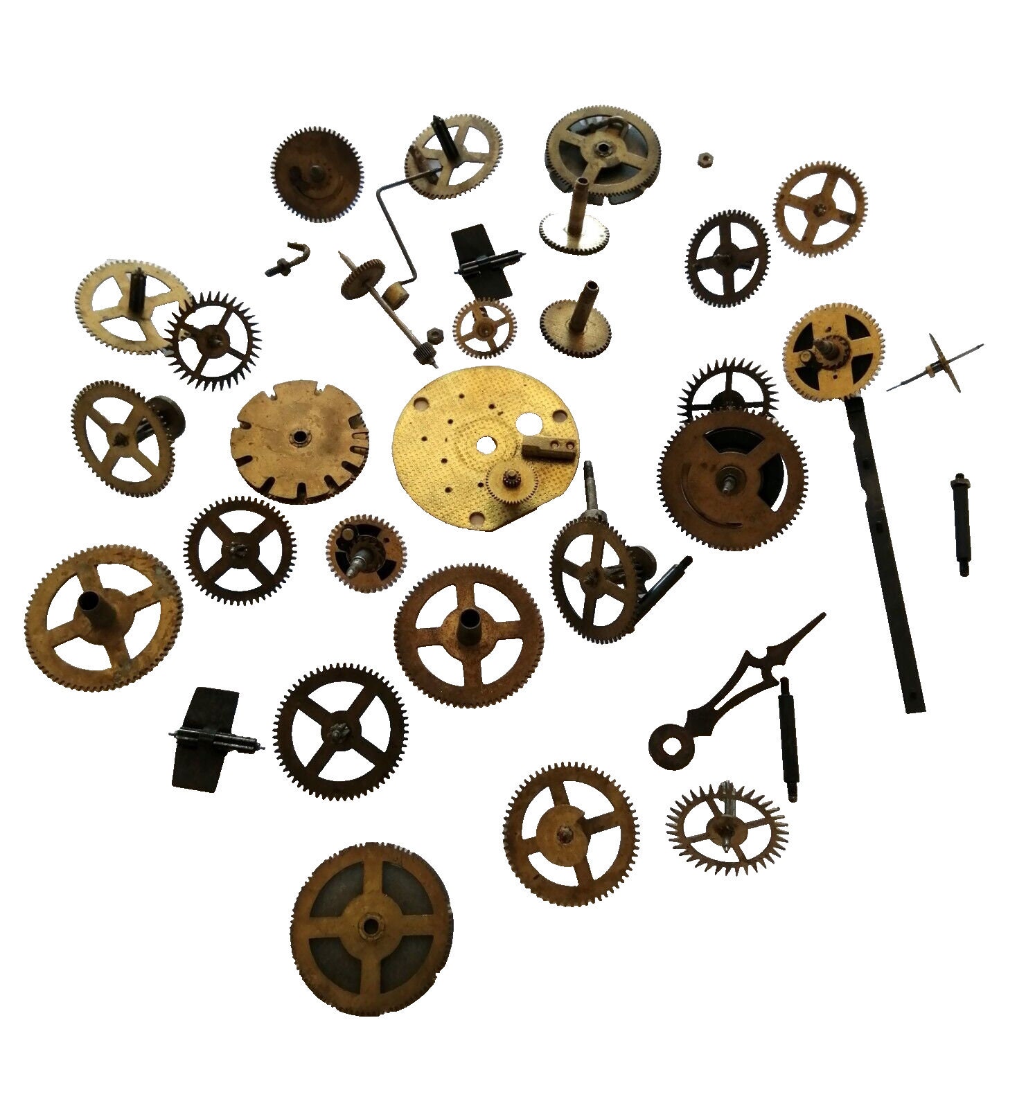 Lot of Vintage Mechanical Mechanism Movement Clock Parts Steampunk DIY ...
