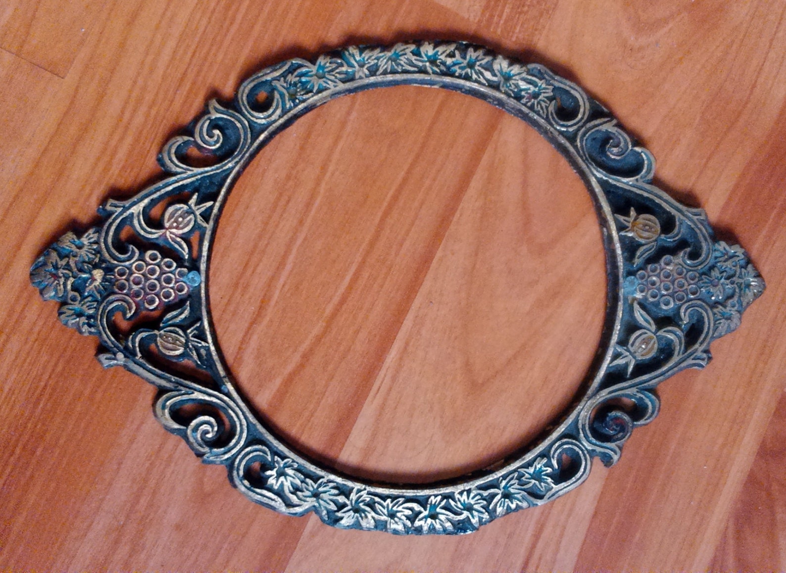 Antique Ornate Metal Carved Details Frame Industrial Home - Etsy